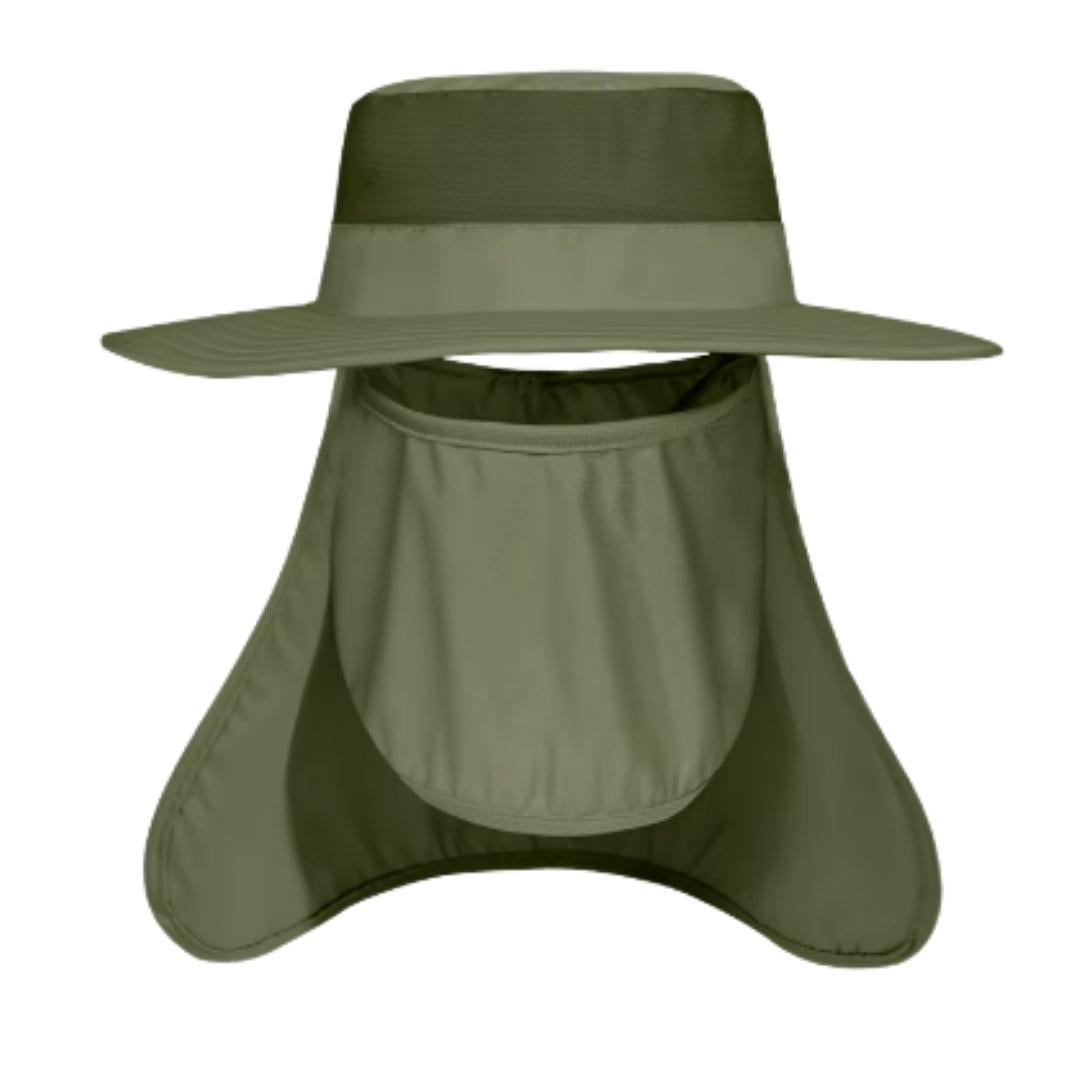 Sombrero con Cubre Nuca y Tapa Bocas con Filtro UV