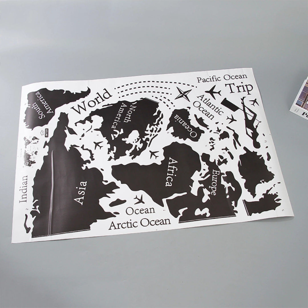 Vinilo mapa Viajero